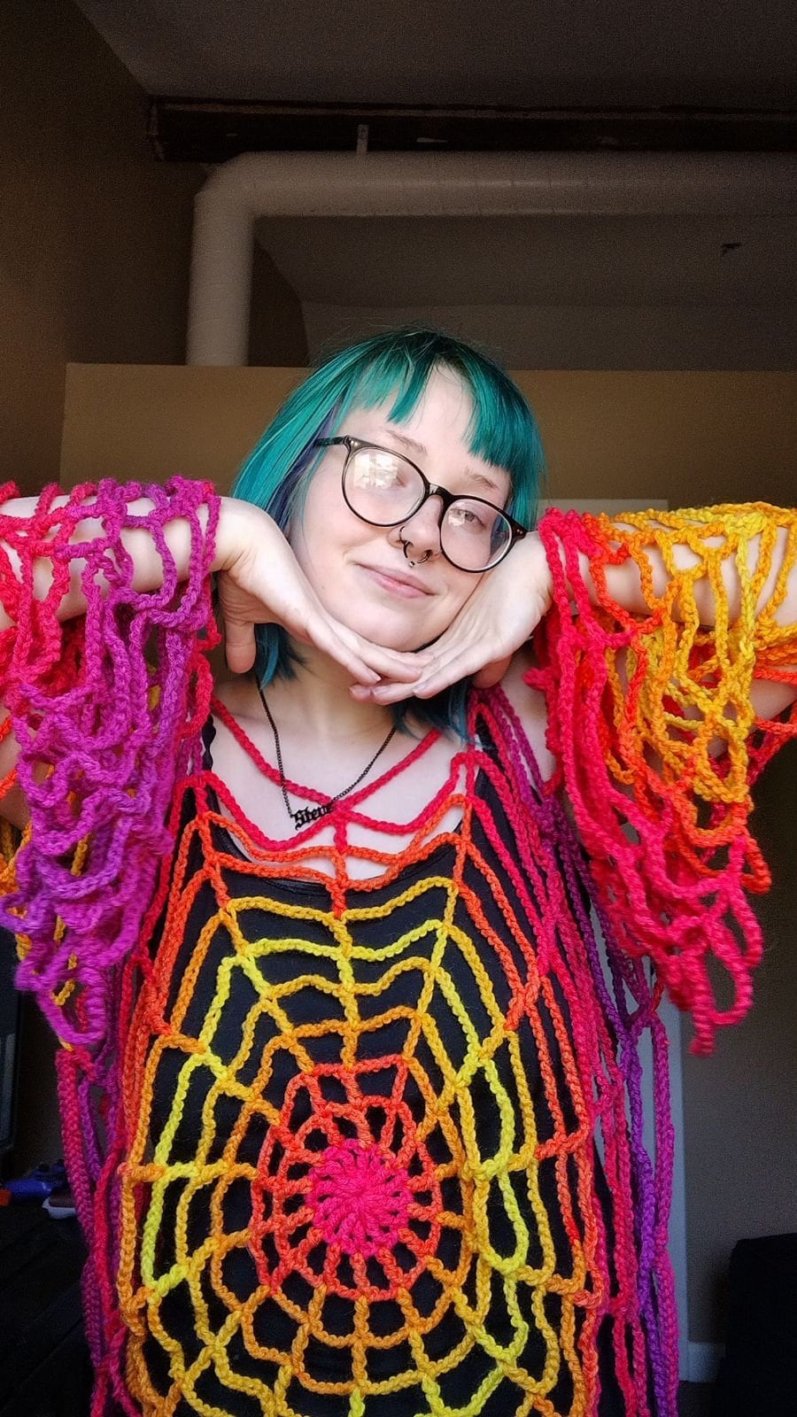 V Neck Spider Web Crochet Pattern - Etsy