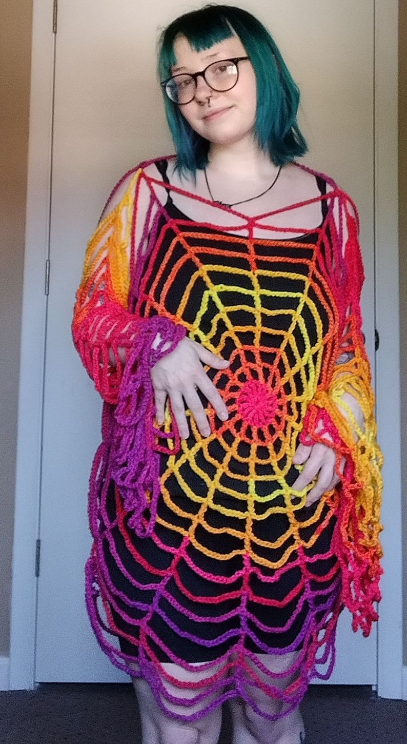 V Neck Spider Web Crochet Pattern - Etsy