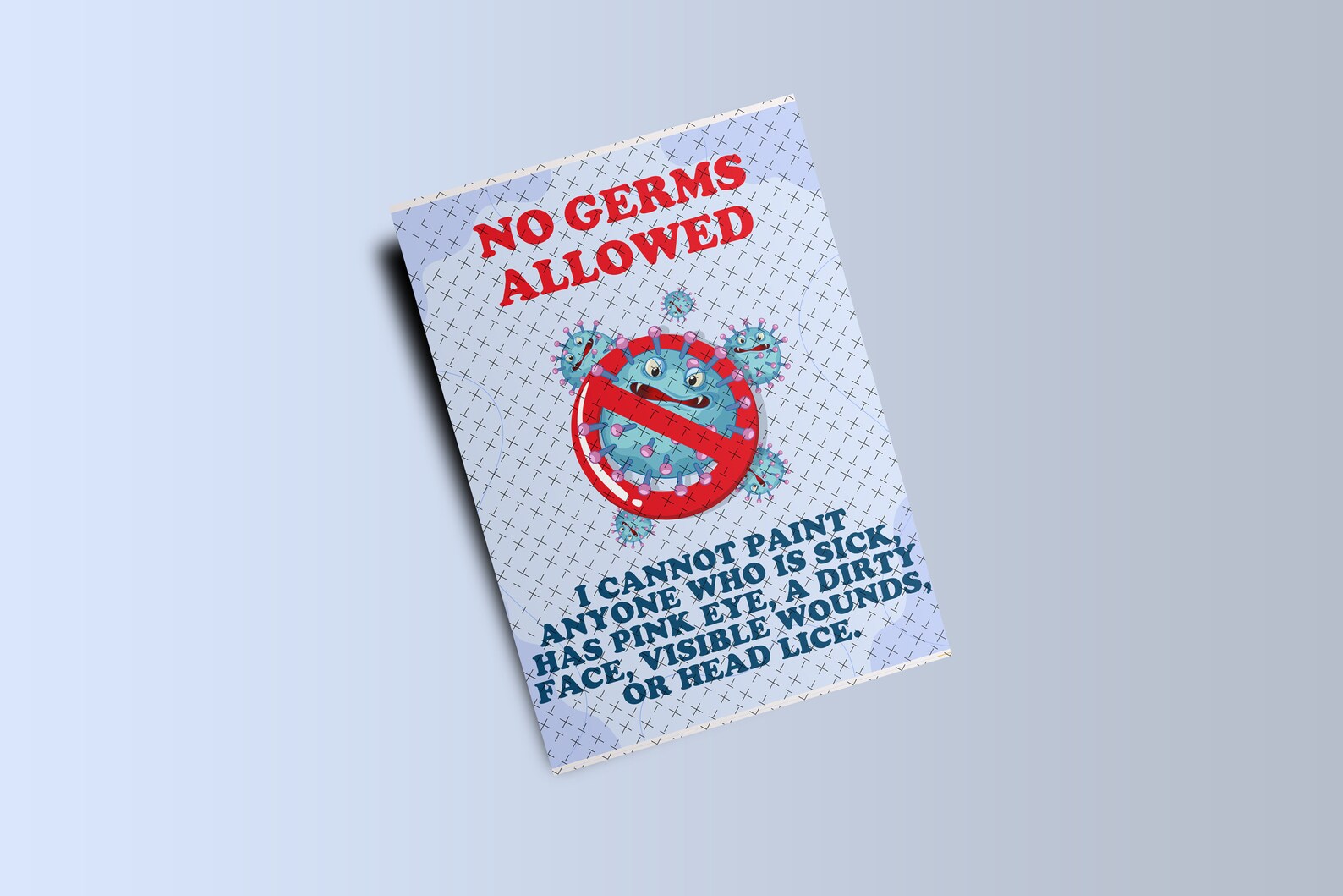 Face Painting Rules Signs: 4 Printable Information Posters (digital ...