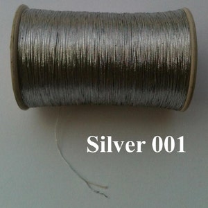 10 X Metallic Thread Yarn Spools Golden Metallic Thread Crochet Sewing ...