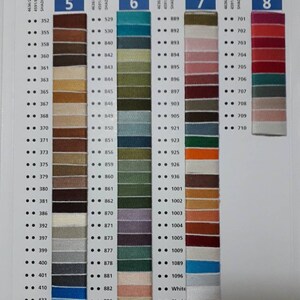 ANCHOR Shade Card Chart Book Colour Book Color Chart Solid and ...