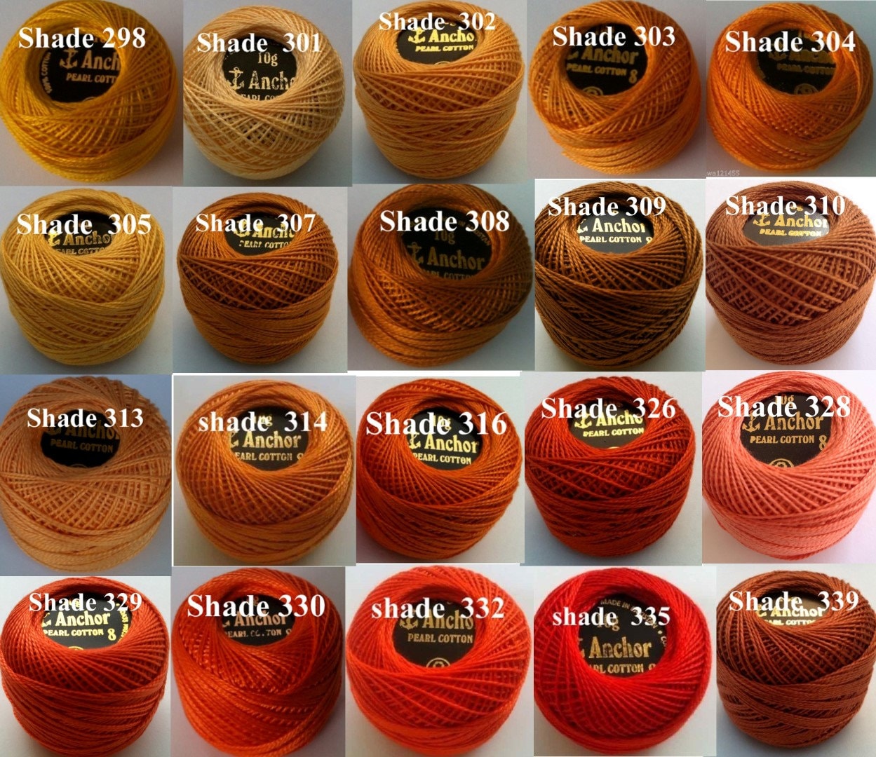 20 ANCHOR Pearl Cotton Crochet Embroidery Thread Ball Balls JP - Etsy