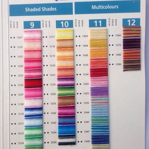 ANCHOR Shade Card Chart Book Colour Book Color Chart Solid and ...