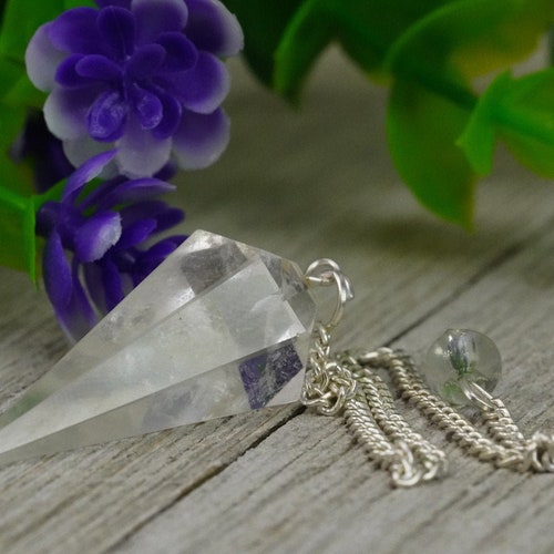 Crystal Pendulum Healing Pendant Dowsing Pointed Pendulum - Etsy