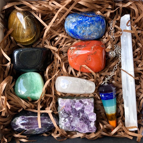 Saturn in Retrograde Crystal Set | Etsy