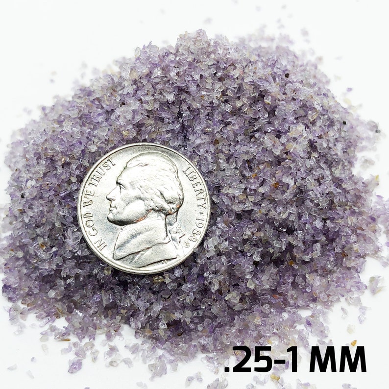 Crushed Amethyst ALL SIZES Amethyst Powder Small Amethyst - Etsy Israel