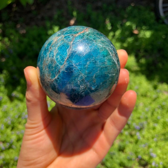 Apatite Crystal Sphere 60mm | Etsy