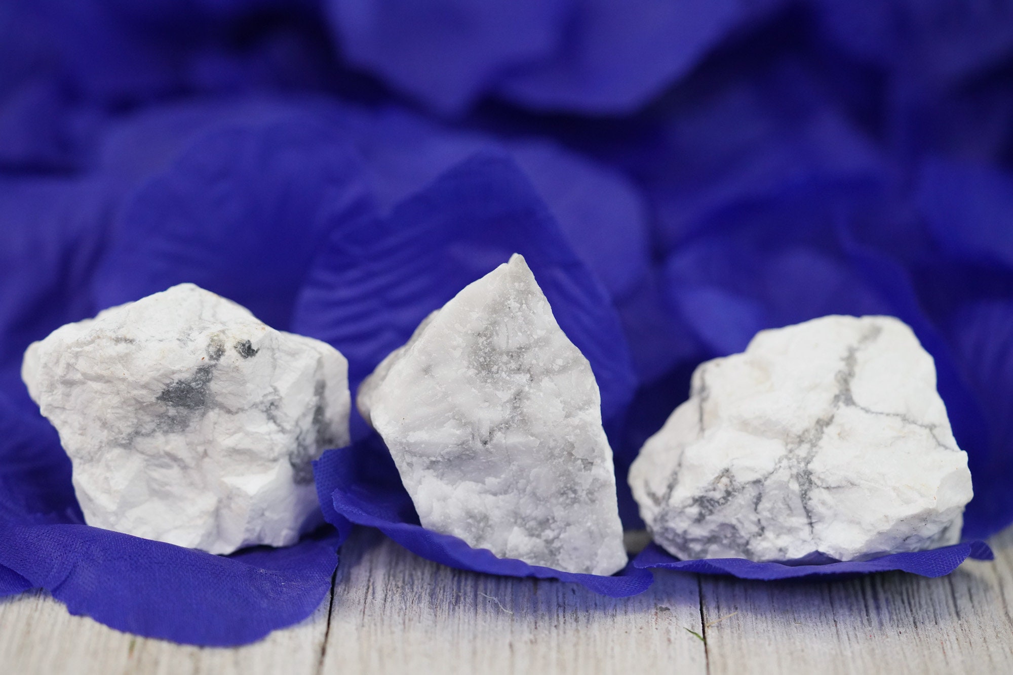 Large Raw White Howlite Rough Crystal - Etsy