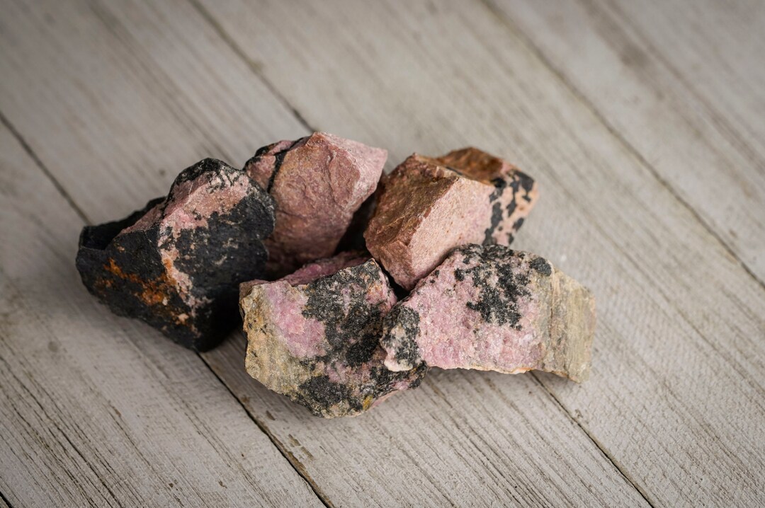 Small Raw Rhodonite Rough Crystal - Etsy