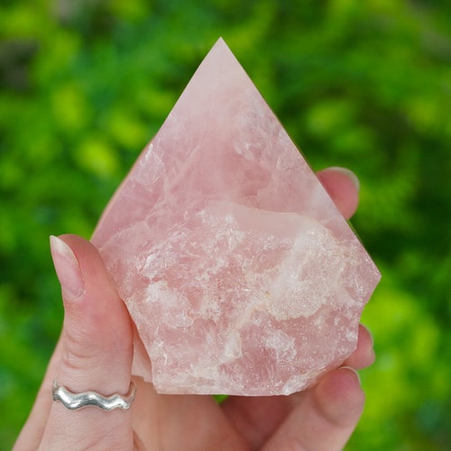 Large Rose Quartz Crystal Tower - Etsy