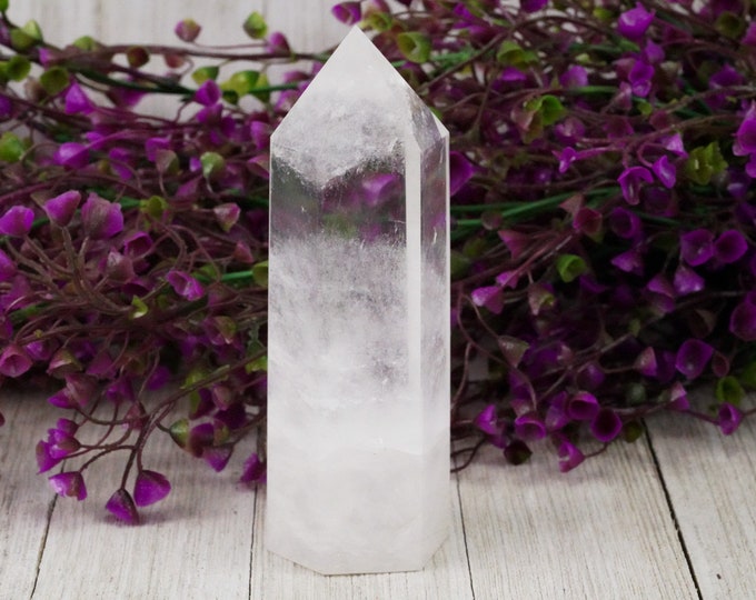 Large Clear Quartz Crystal Tower - Etsy