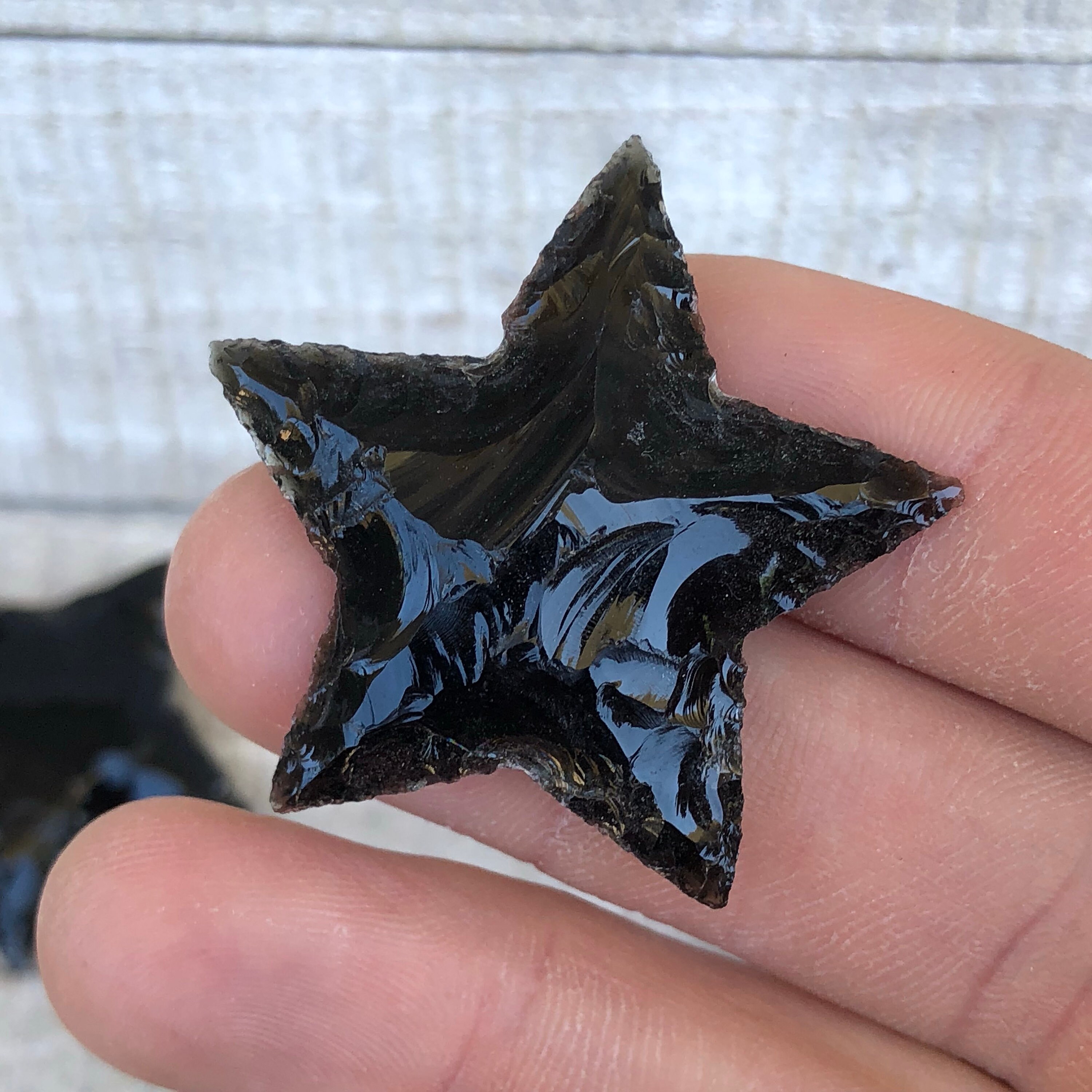 Obsidian Crystal Star - Etsy