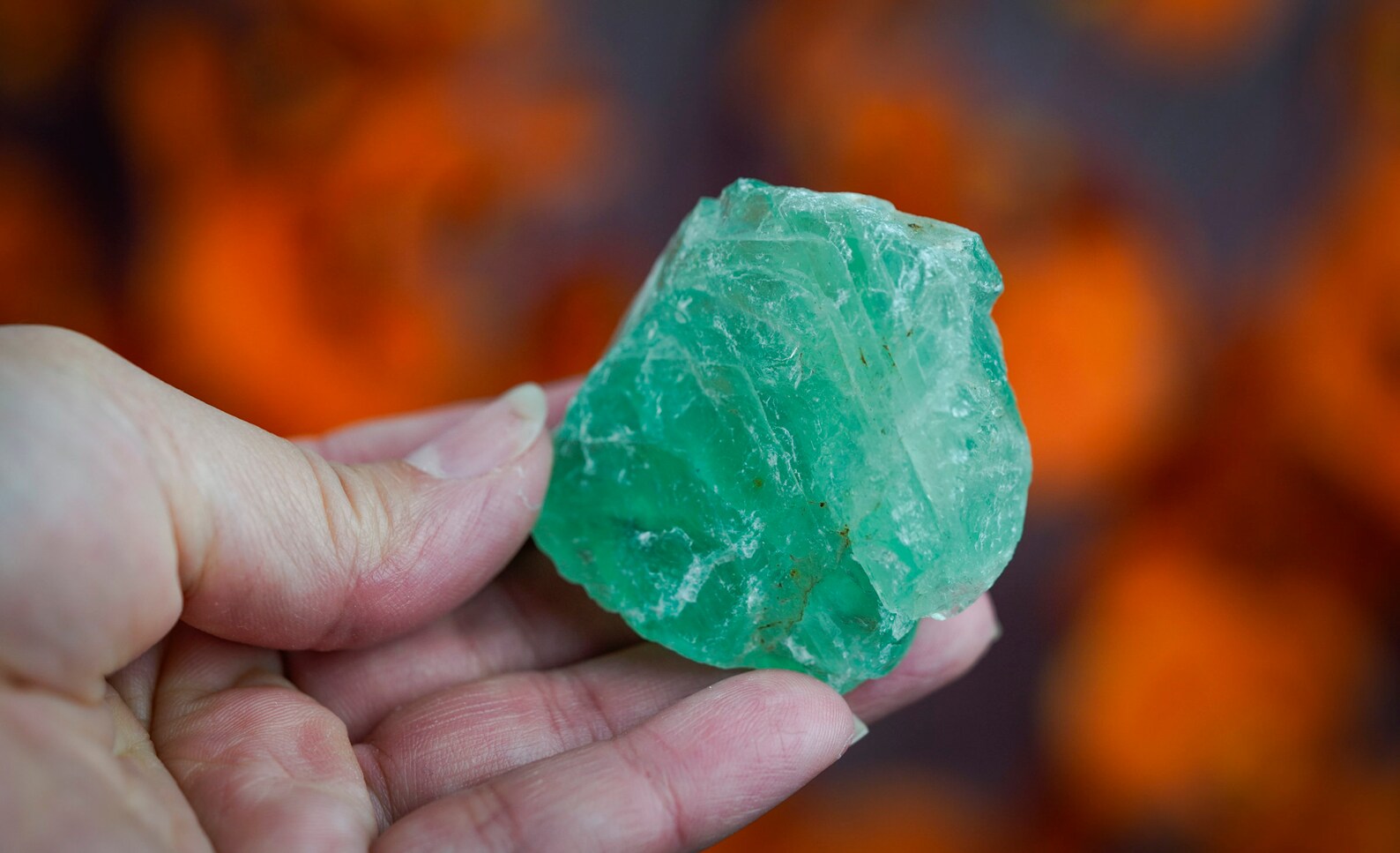 Large Raw Green Fluorite Stone - Etsy