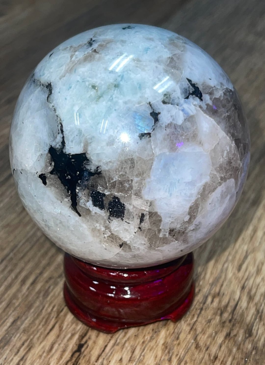 Moonstone Crystal Sphere Ball 50mm - Etsy