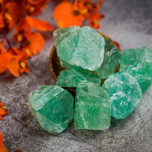 Large Raw Green Fluorite Stone - Etsy