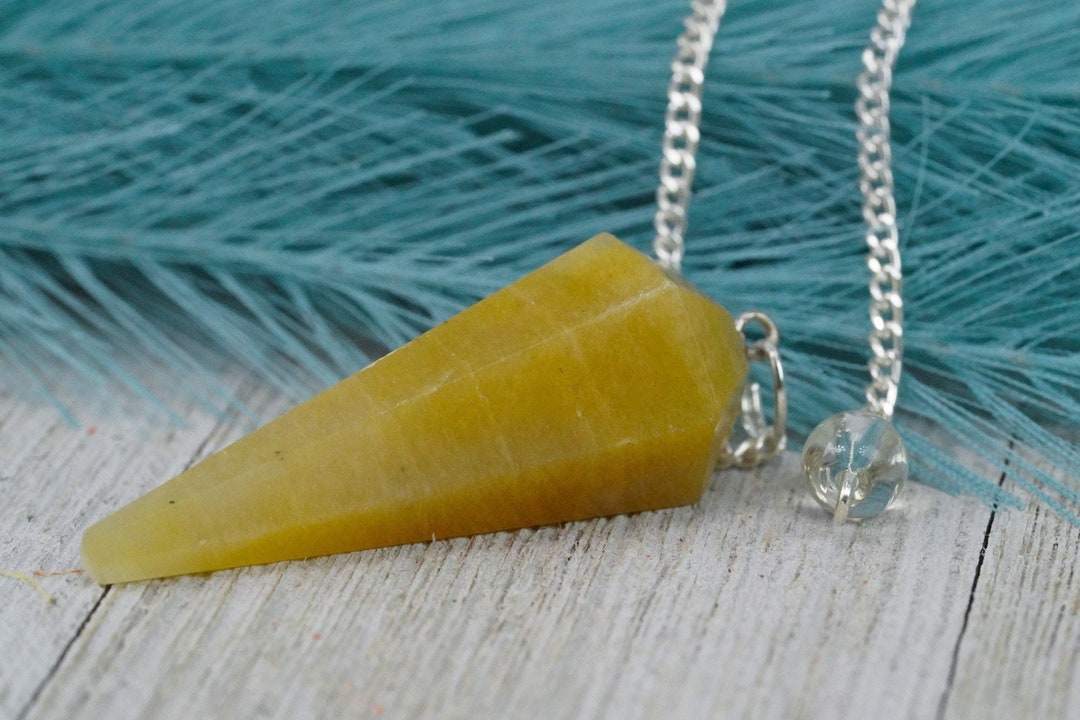 Yellow Aventurine Crystal Pendulum - Dowsing Healing - Etsy
