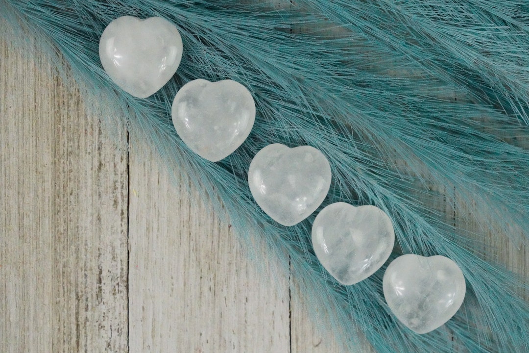 Clear Quartz Crystal Heart - Etsy