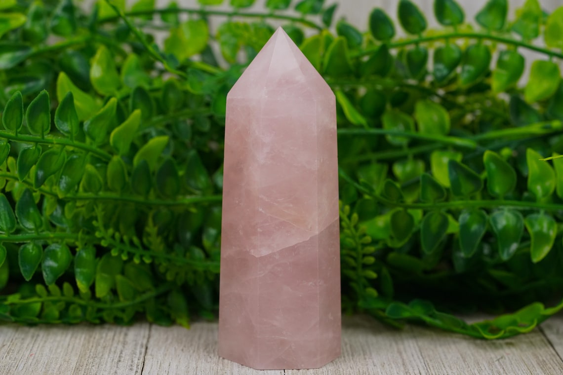 Large Rose Quartz Crystal Tower | Etsy