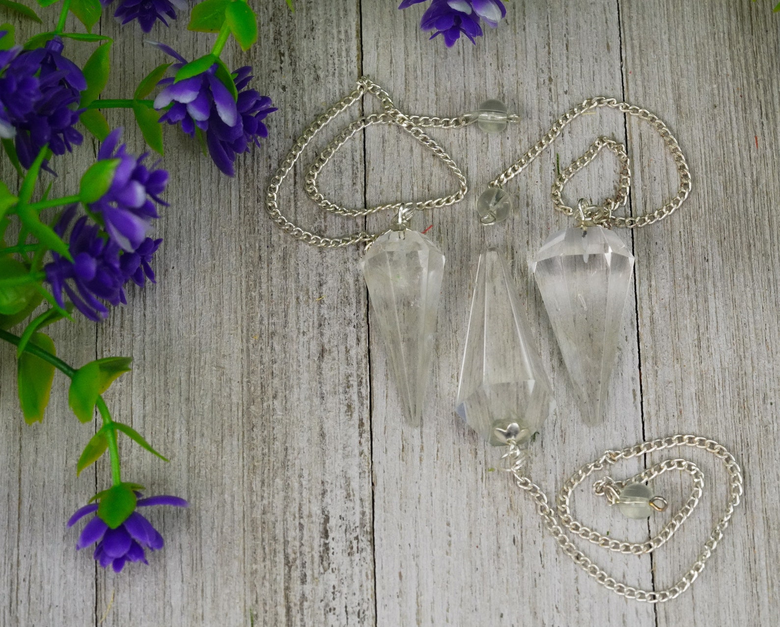 Clear Quartz Crystal Pendulum Dowsing Healing - Etsy