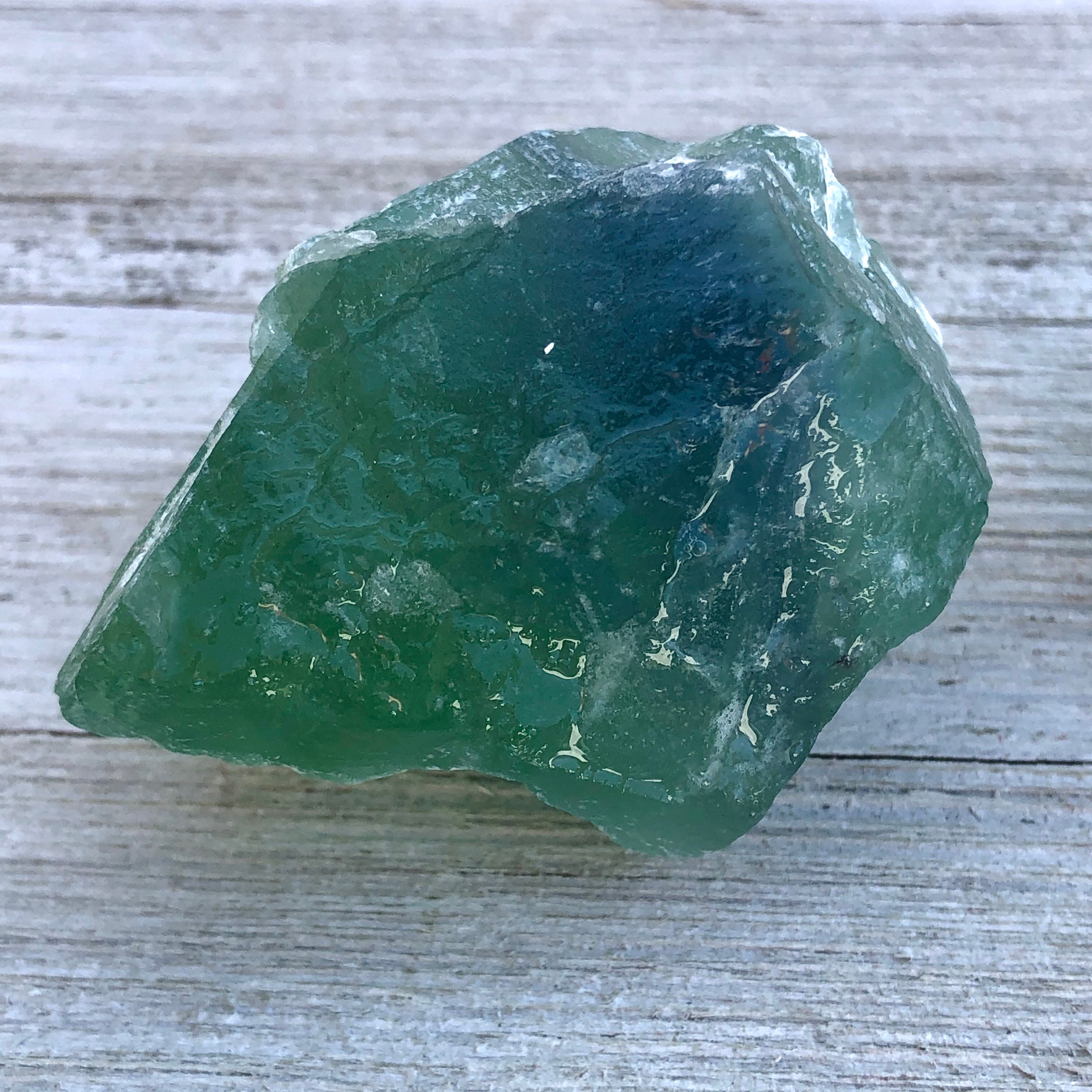 Large Raw Green Fluorite Stone | Etsy