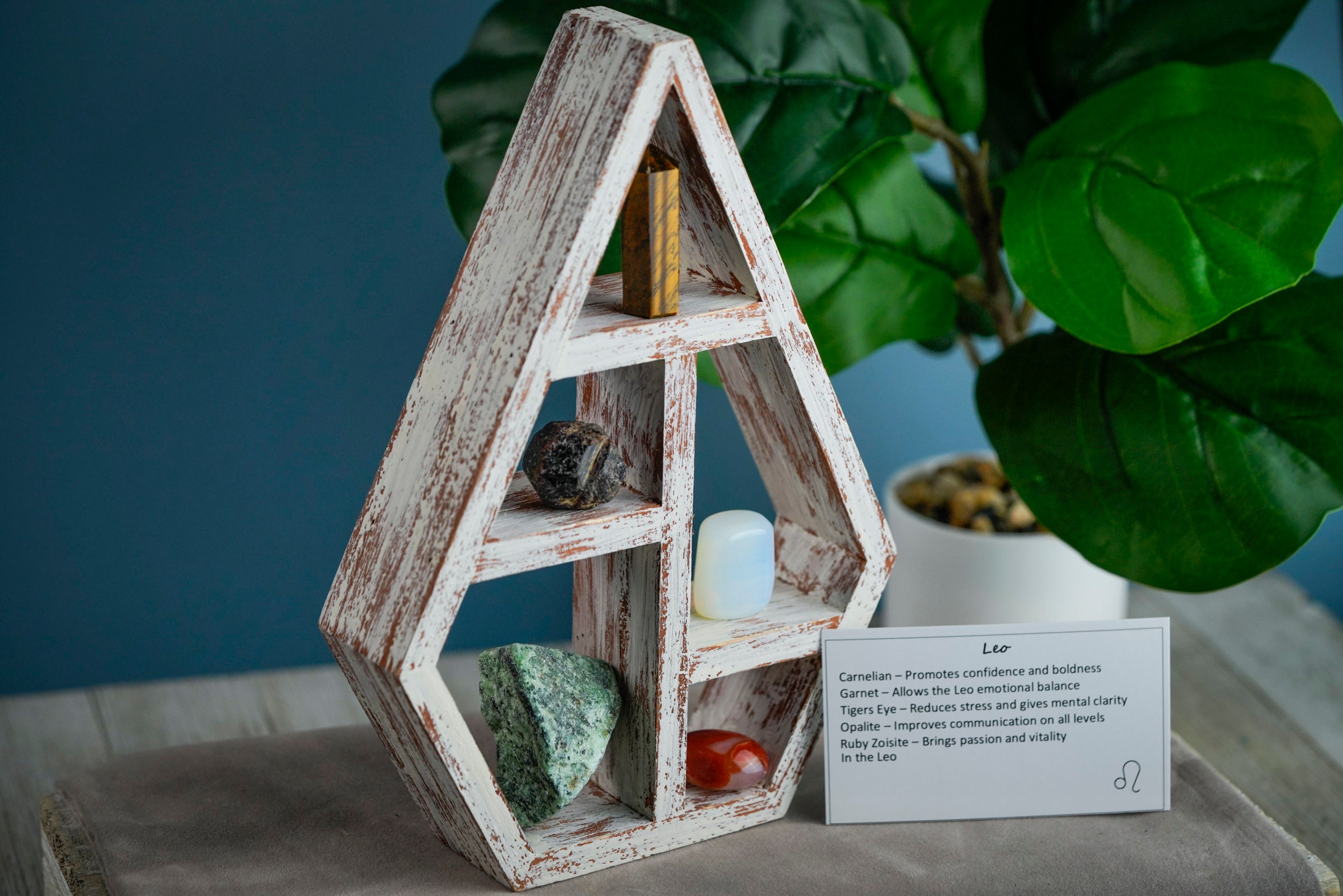 Leo Crystal Shelf Zodiac Kit Astrology Crystal Set - Etsy