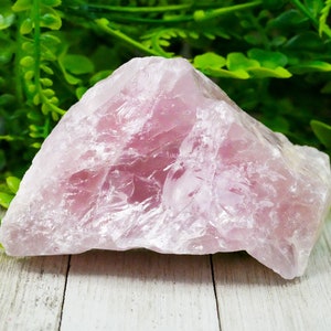 Jumbo Raw Rose Quartz Crystal - Etsy