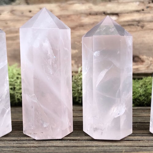 Large Rose Quartz Crystal Tower | Etsy