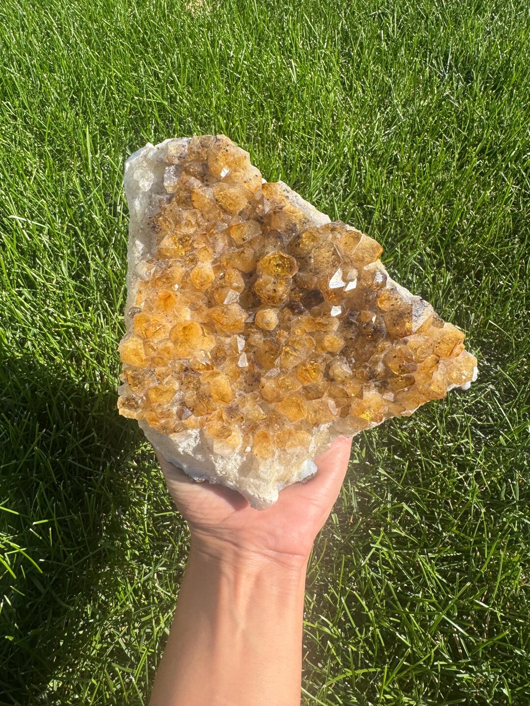 Large Citrine Cluster – Natural Golden Crystal for Abundance & Energy ...