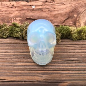 Opalite Crystal Skull for Crystal Grid or Terrarium - Etsy