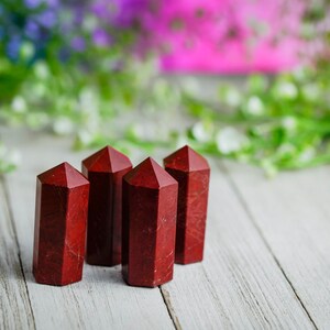 Red Jasper Crystal Tower Point - Etsy