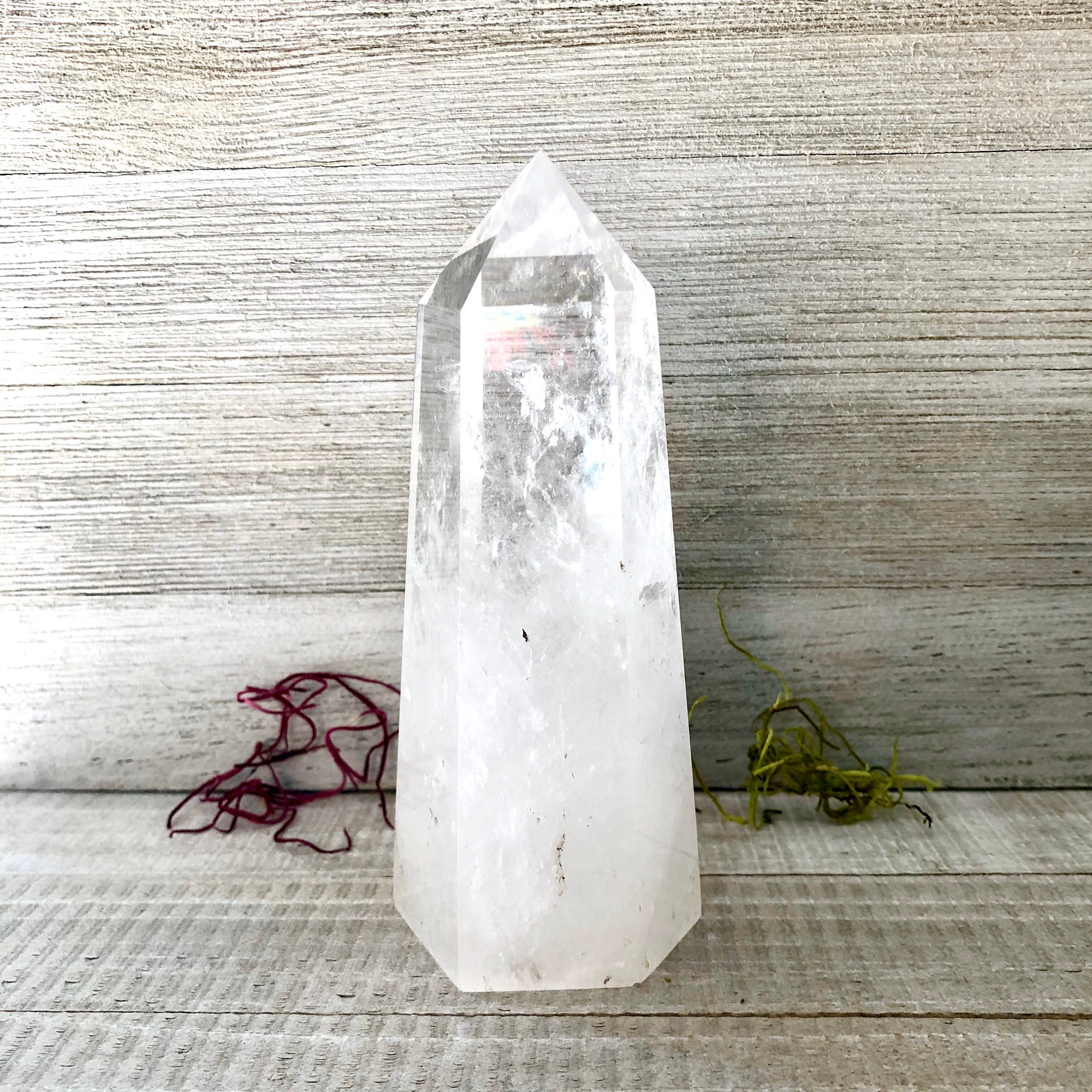 Large Clear Quartz Crystal Tower | Etsy