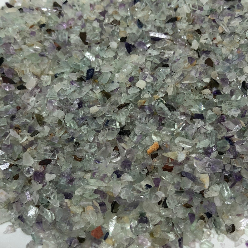 Crushed Fluorite ALL SIZES Fluorite Powder Fluorite Gravel - Etsy