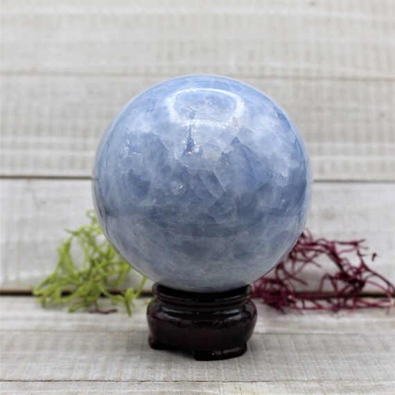 Blue Calcite Crystal Ball 60mm or 70mm | Etsy