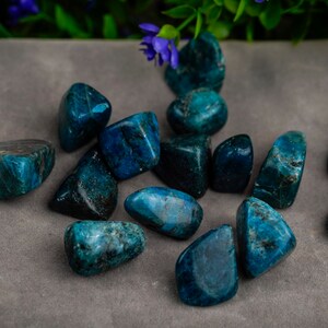 Tumbled Apatite Polished Stone - Etsy
