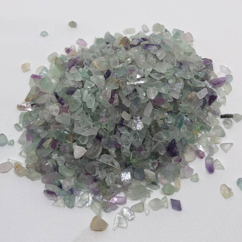 Crushed Fluorite ALL SIZES Fluorite Powder Fluorite Gravel - Etsy