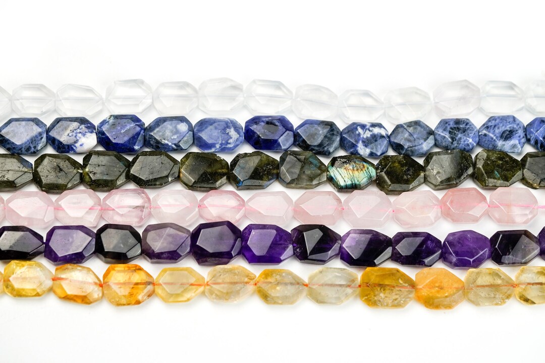 Freeform Faceted Crystal Bead Strand, Pick Gemstone, Citrine Beads ...
