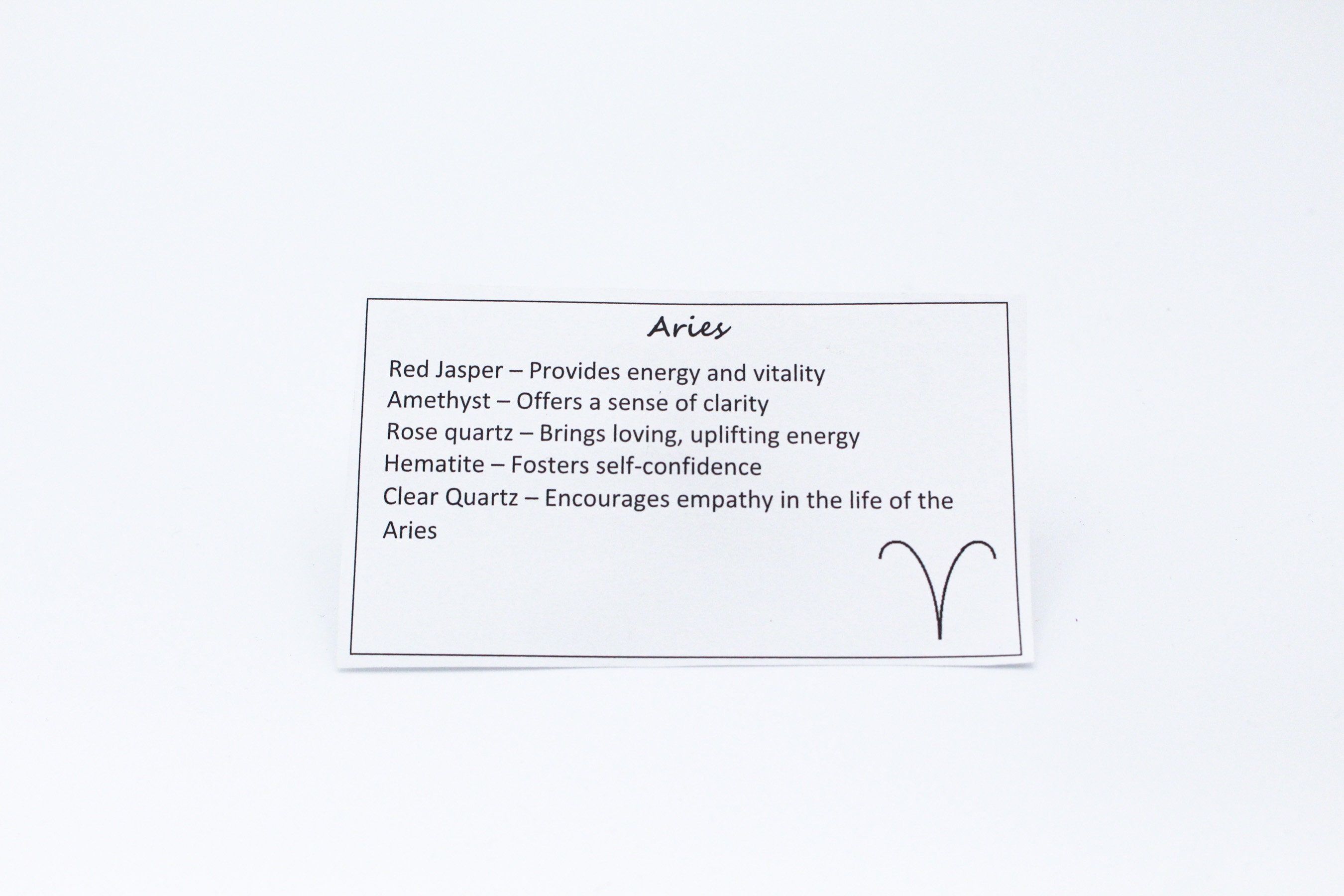 Aries Crystal Shelf Kit Astrology Crystal Set | Etsy