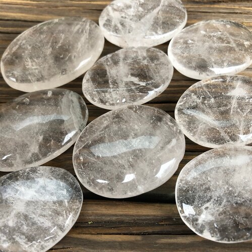 Rose Quartz Palm Stone Polished Gemstone - Etsy