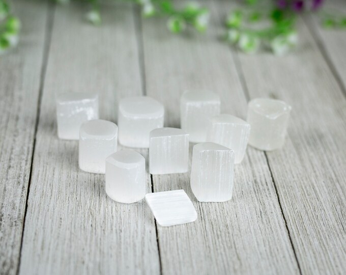 Tumbled Selenite Polished Stone - Etsy
