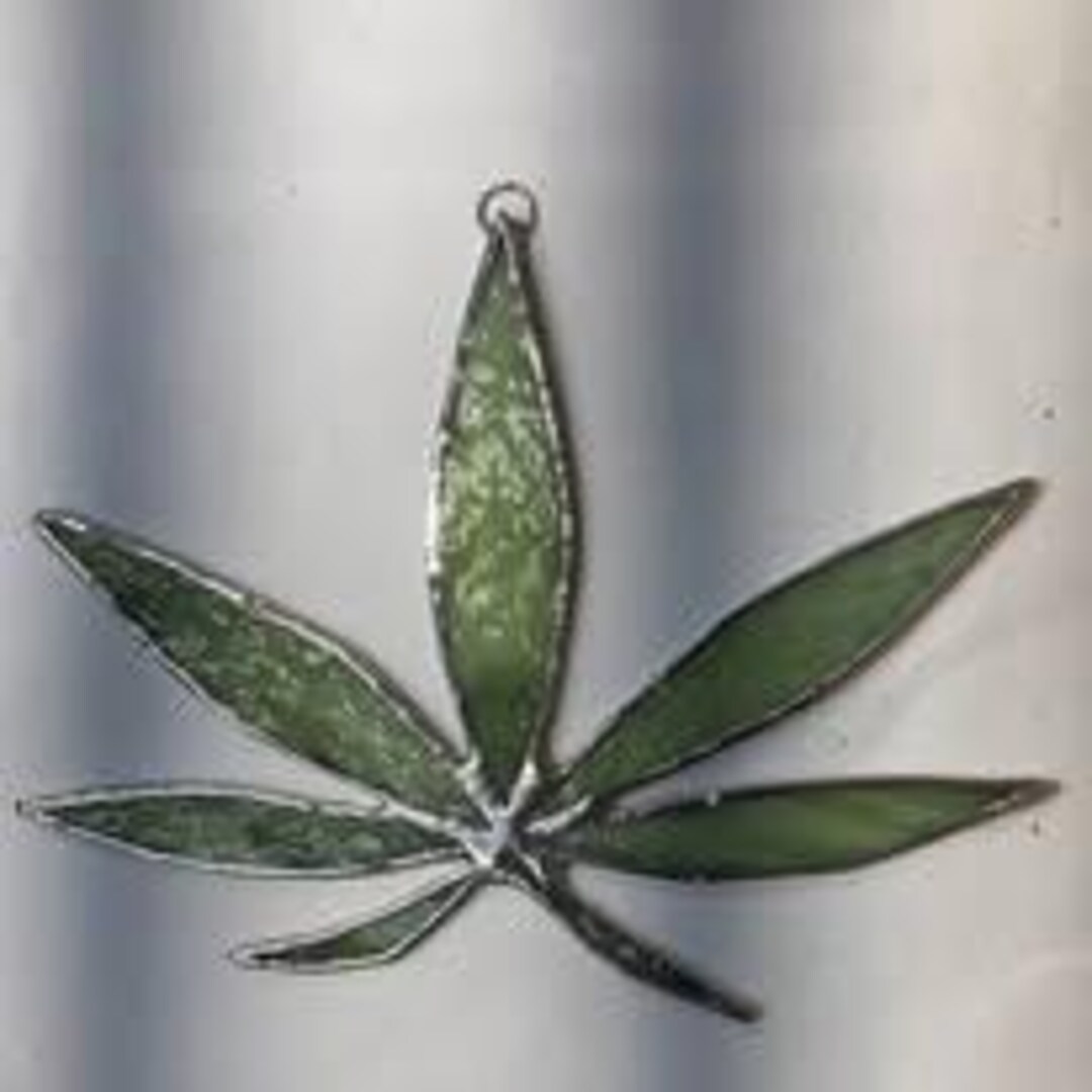 Stained Glass Marijuana Leaf - Etsy