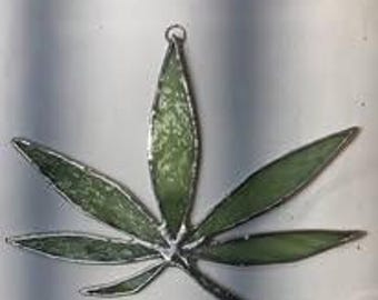 Stained Glass Marijuana Leaf - Etsy