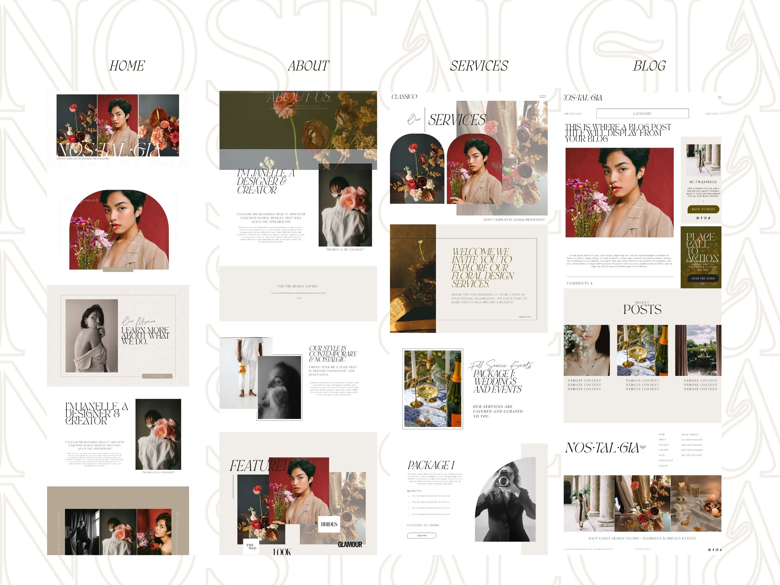 Nostalgia SHOWIT Template Website Design (business Site) - for ...