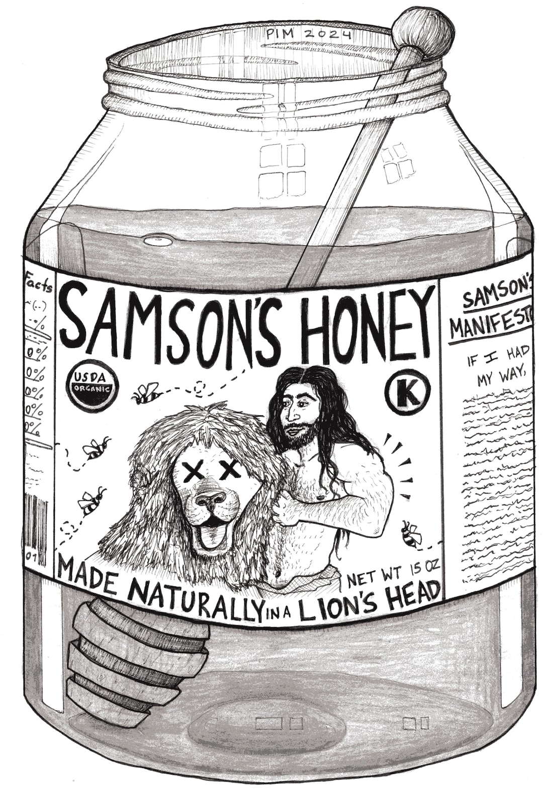 Samson's Honey Grateful Dead Samson and Delilah Sticker - Etsy