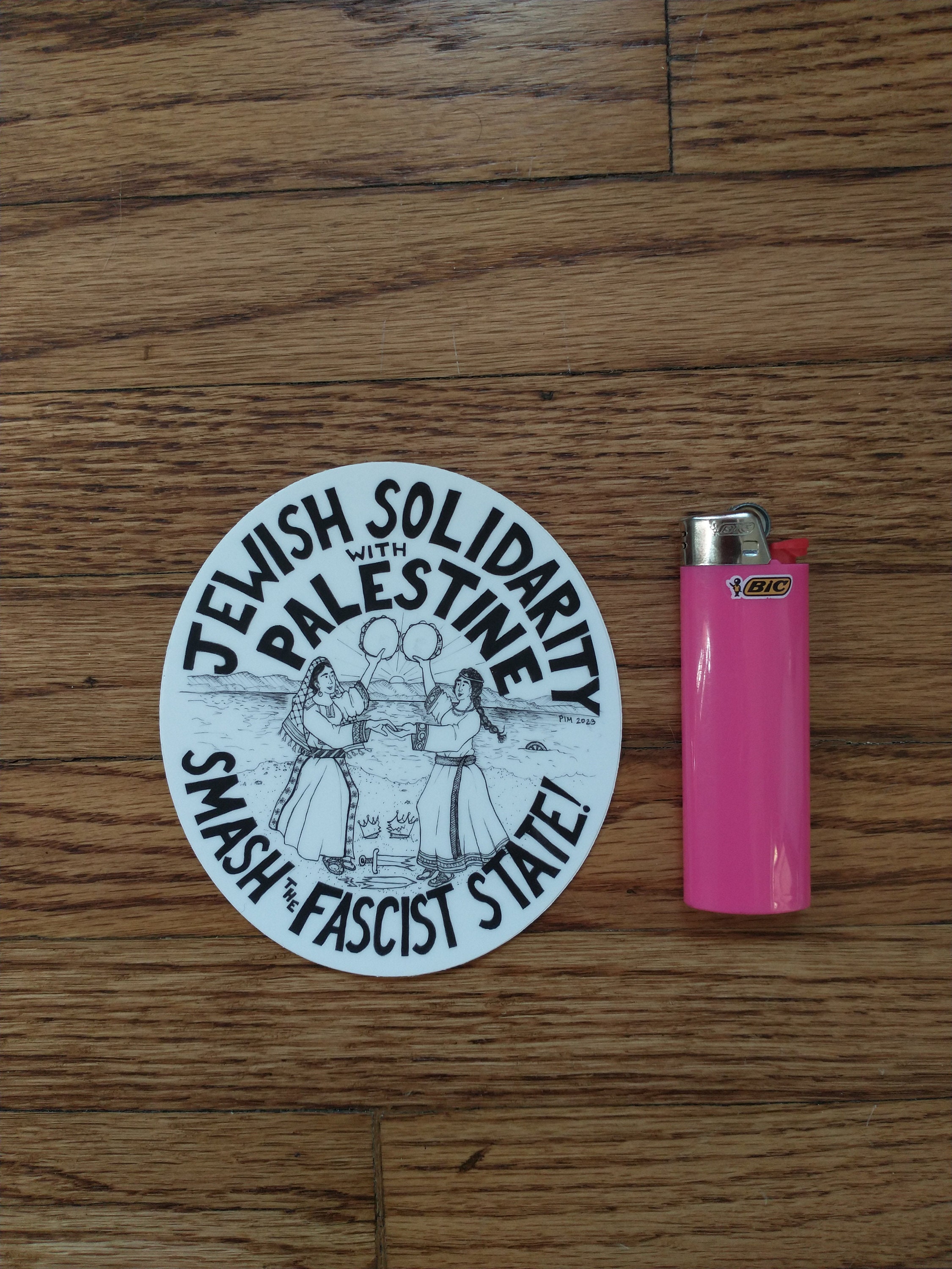 Jewish Solidarity With Palestine - Smash the Fascist State Large Oval ...