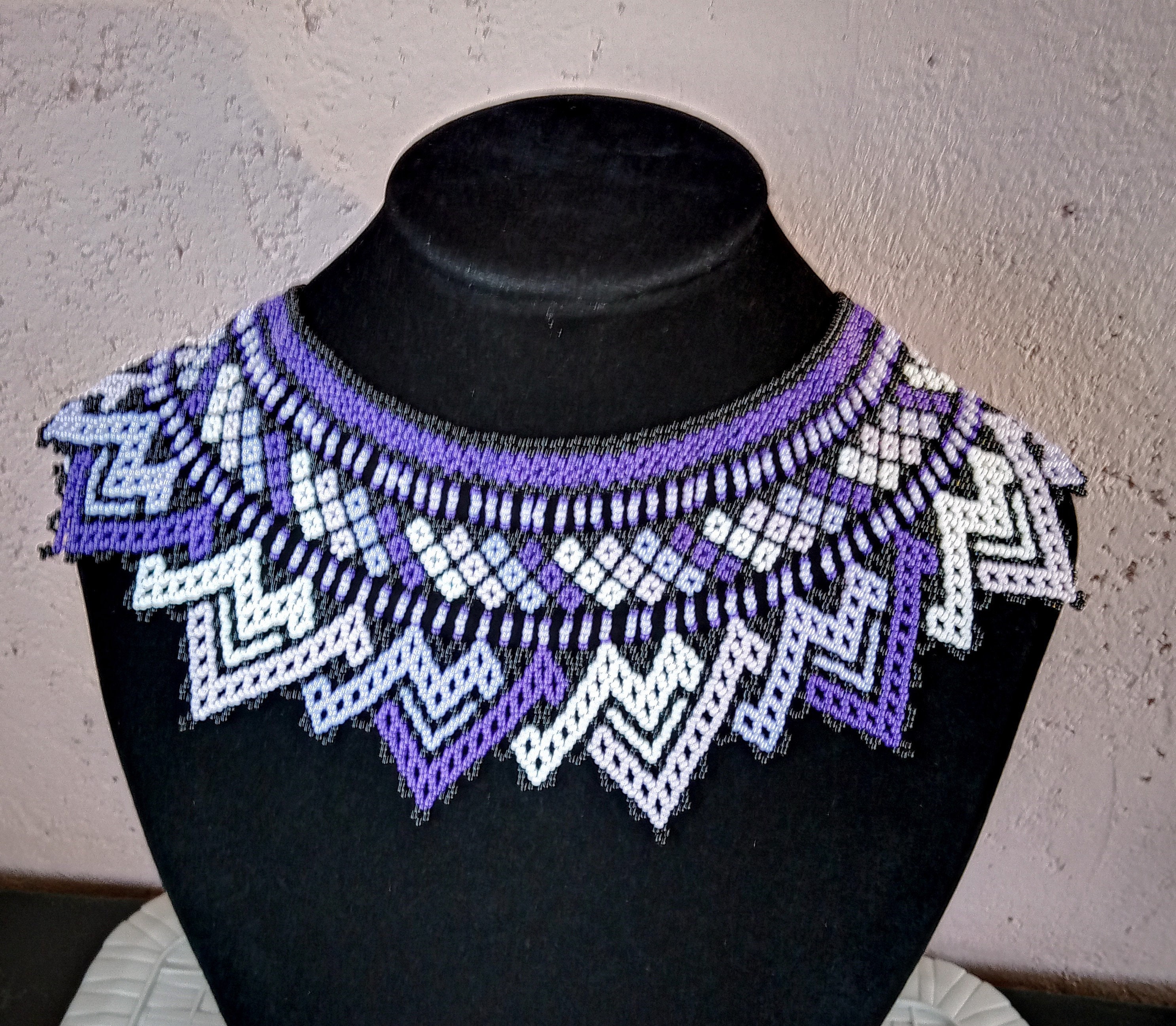 Beaded Collar Necklace - Etsy
