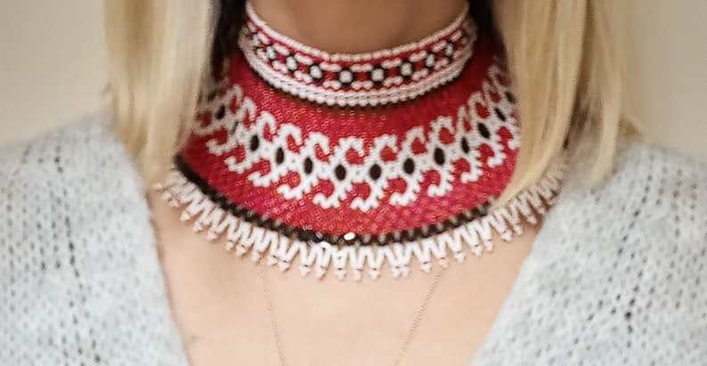 Beaded Collar «CLEOPATRA» - Etsy