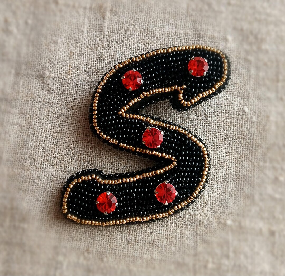Brooch Letter S - Etsy