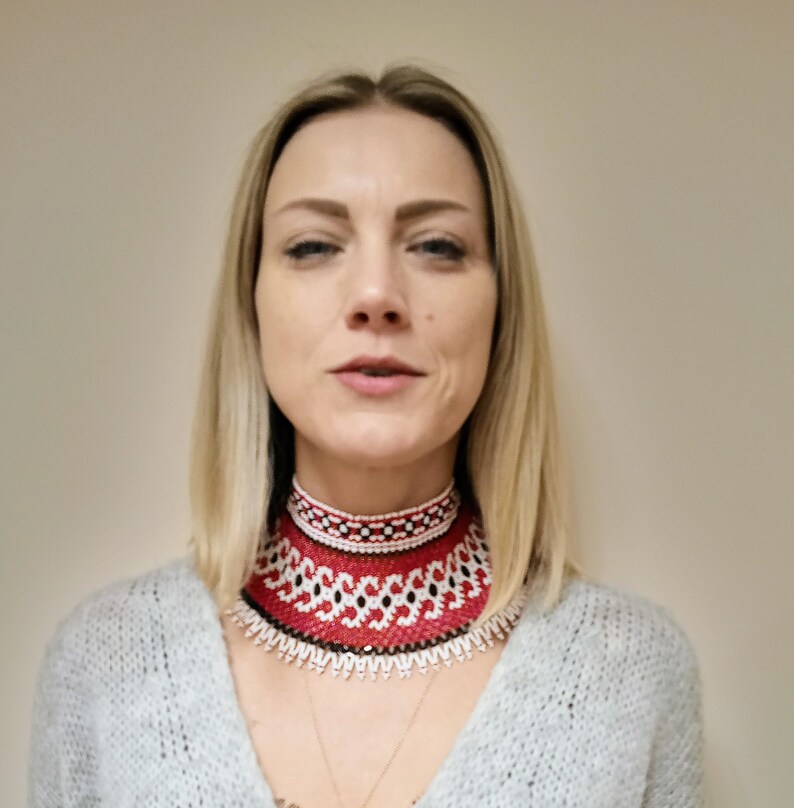 Beaded Collar «CLEOPATRA» - Etsy