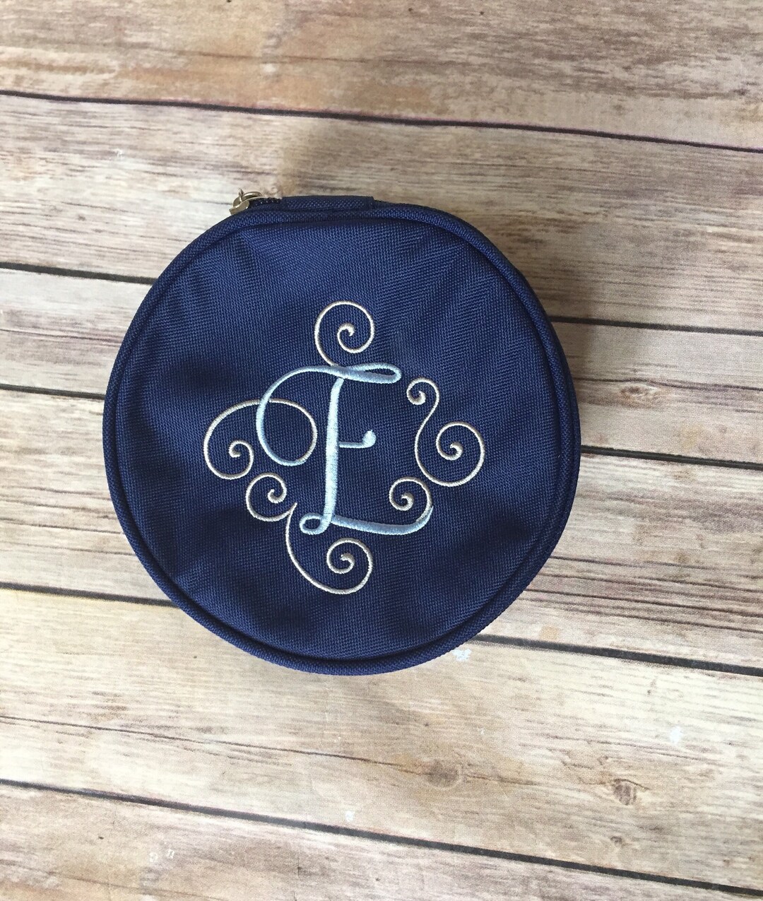 Round Jewelry Case, Monogrammed, Gifts, Travel Case - Etsy