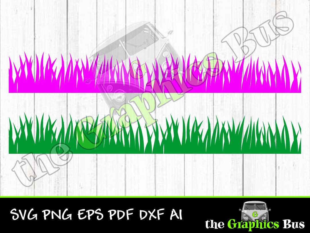 Grass Seamless Repeating Pattern 12" SVG PNG EPS Vector Grass Clipart ...